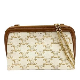 Celine Pre-owned Vintage Umh&auml;ngetasche - - Pre-owned - Damen - Beige - ONE SIZE