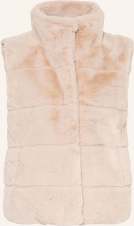 Monari Monari Kunstfell-Weste beige