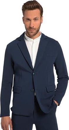 JP1880 Veste pour Homme Grandes Tailles Business New York jusquà la Taille 8 XL, Bleu Nuit Mat, XXXXXXXXL