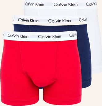 Calvin Klein 3er-Pack Boxershorts Cotton Stretch blau