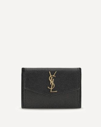 Saint Laurent Micro-grain leather Wallet Female UNI