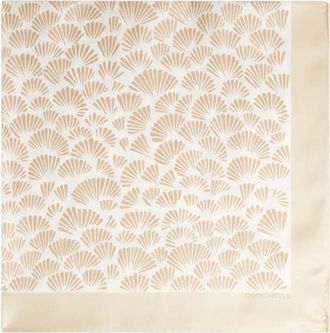Coccinelle Femme, Accessoires, Beige, Taille: ONE Size Foulard en soie