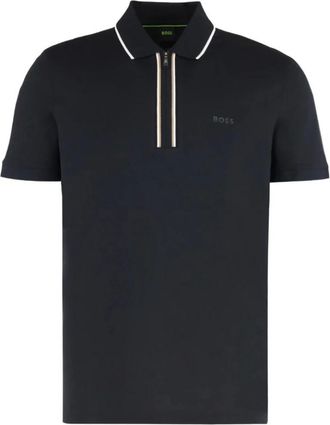 HUGO BOSS Homme, Tops, Noir, Taille: XL Polo Demi-zip