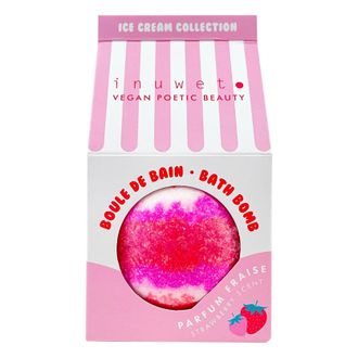 Inuwet Bombe de bain Ice cream fraise - 120 g Inuwet
