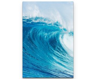 Paul Sinus Art Leinwandbilder | Bilder Leinwand 90x60cm gewaltige Welle im Meer