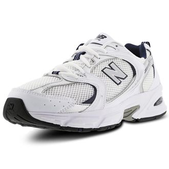 New Balance Unisex Mr530 V1 Sneaker, Blanc Bleu Marine, 39.5 EU