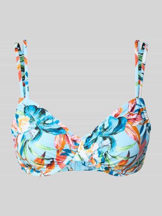 Venice Beach Bikini-Oberteil mit floralem Allover-Print Modell Caru