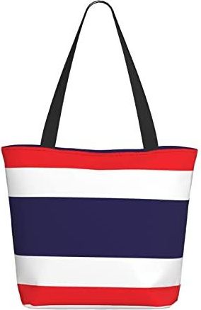 AOOEDM Drapeau de la Tha&iuml;lande Sac &agrave; provisions pour femme 13 x 11 x 7 pouces. Le cadeau parfait pour la Saint-Valentin. Cest de la Saint-Valentin pour maman