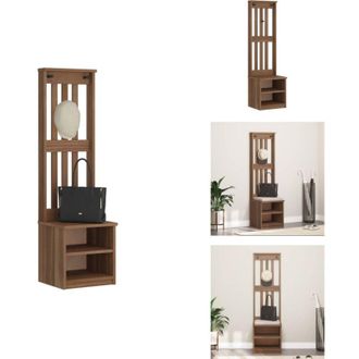 vidaXL Vidaxl - Portemanteau sandens 45x40x159,5 cm bois massif pin - Portemanteau - Portemanteaux - Banc De Couloir - Armoire De Couloir
