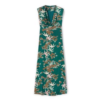 Motivi Femme, Robes, Vert, Taille: 38 FR Robe Longue &agrave; Motifs Art D&eacute;co