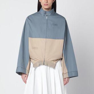 Maison Margiela Blue-grey/beige double-breasted jacket