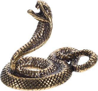 Aboofan Messingschlangenfigur 2025 Jahr Der Schlange Statue Chinesisches Tierkreiszeichen Feng Shui Tierskulptur Für Heimbürodekoration Reichtum Und Glücksbri