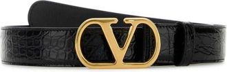 Valentino Garavani Femme, Accessoires, Noir, Taille: 75 CM Ceinture VLogo Signature