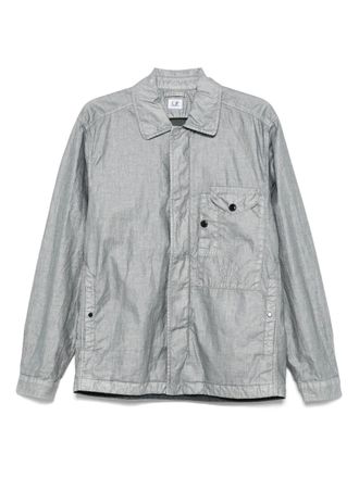 C.P. Company veste à logo brodé - Gris