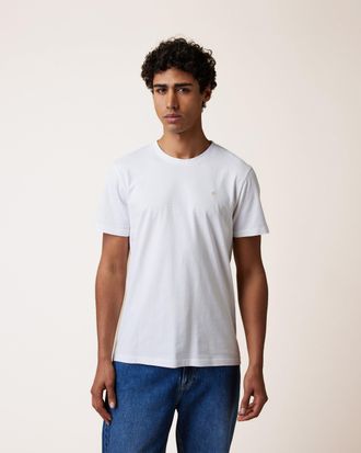 Faguo T-shirt blanc arbre &eacute;cru coton recycl&eacute;