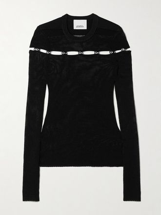 Isabel Marant Elsie Strickpullover Mit Verzierungen - Schwarz