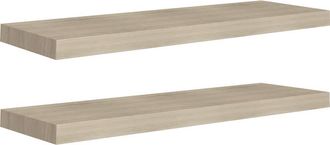 Generic Schwebendes Wandregal, 4 St&uuml;ck, MDF, Hochglanz-Wei&szlig;, Schwebendes Regal, 23/40/50/60/80/90/120 cm, Wandregal f&uuml;r Wohnzimmer/Arbeitszimmer/Bad/K&uuml;che (80