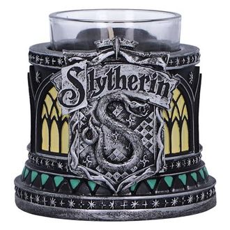 Nemesis Now Photophore Harry Potter Serpentard 7,5 cm, résine, argent, produit sous licence officielle Harry Potter, décoration de maison Serpentard, coulé dans l
