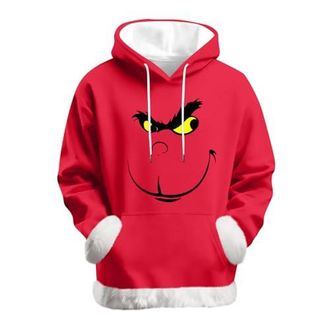 Generic Le Grinch Sweat Femme A Capuche Noël The Adulte Pilou Vêtements Costume Femmes 2025 Hiver Pulls De Pyjama Chaud Moche Pull Sweatshirts Oversize Sweet 