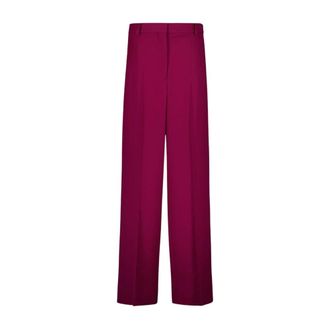 Stella McCartney Jazzberry Lockere Flanell-Wollhose - - Trousers - Damen - Rot - S