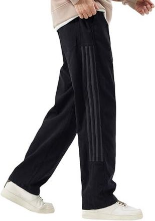 Generic Jogging Homme Pantalon Jogging Homme Pantalon Survetement Homme Confortable Classique - Pantalon Sport Homme Jambe Large avec Bande Lat&eacute;rale - Droit, 