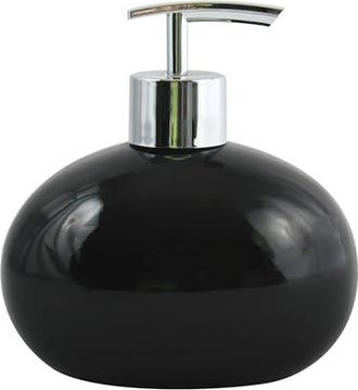 MSV TP-Products Seifenspender Bali mit 500 ml Fassungsverm&ouml;gen aus Keramik schwarz