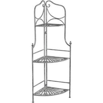 Milani Home Milani Home - tag&egrave;re 3 Stockwerke in Laura Steel - DarkSlateGray - DarkSlateGray