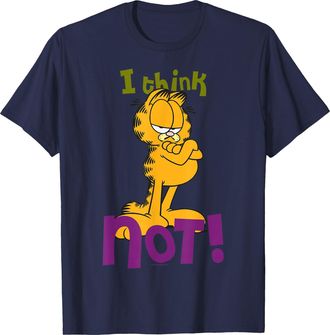Garfield House Cat Stubborn Attitude Kom&ouml;die Klassischer Zeichentrickfilm T-Shirt