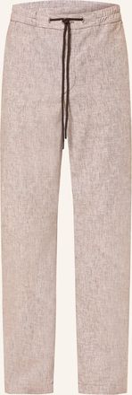 Alberto Chino Luis Wide Fit Mit Leinen braun