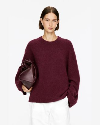 Arket Pullover Aus Alpakawolle Und Wolle -Rot