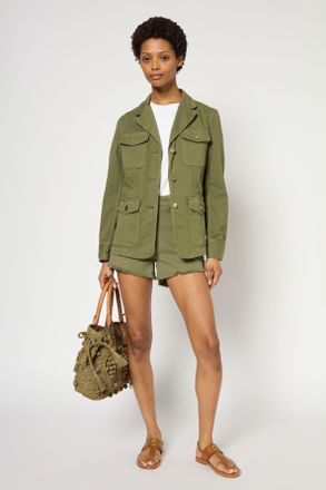 Gerard Darel Veste militaire &agrave; boutons dor&eacute;s - RONNY - Vert Kaki