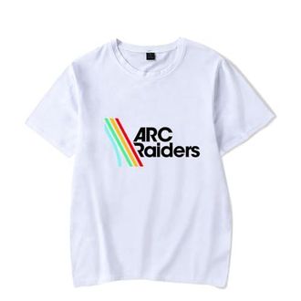 Generic ARC Raiders T-shirt à col rond et manches courtes pour homme et femme, blanc, 4XL