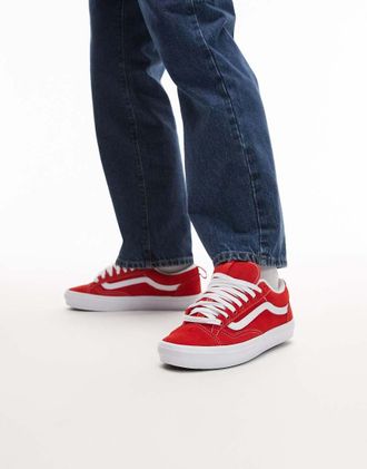 Vans Skate Old Skool 36 - Sneaker in Rot und Wei&szlig;