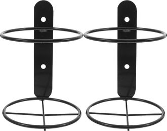 BESPORTBLE Wandmontiertes Weinregal Einzelne Flasche aus Robustem Metall Schwarzer Wand Weinflaschenhalter f&uuml;r Bar Zuhause und Restaurant Dekorativer Weinhalter 