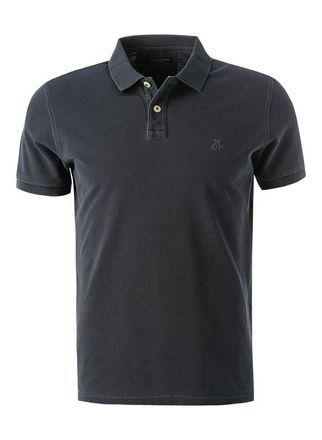Marc O'Polo Herren Polo-Shirt blau Baumwoll-Piqu&eacute;