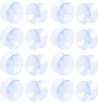 NUOBESTY Zerodeko 30 St&uuml;ck Doppelseitige PVC saugn&auml;pfe f&uuml;r Glasplatten Anti rutsch Pads Einfache Montage Stabile Befestigung von Glastischen Langlebige rutschf