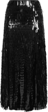 Self Portrait Femme, Jupes, Noir, Taille: 34 FR 165Msk Sequin Midi Skirt