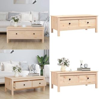 vidaXL Vidaxl - Couchtisch 100x50x40 cm Massivholz Kiefer - Holz Couchtisch - Kiefernholz Couchtisch - Beistelltisch - Wohnzimmer Dekoration - Massiver