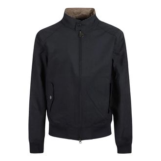 Barbour Homme, Vestes, Bleu, Taille: L Bomber en Coton Cir&eacute; Sauge