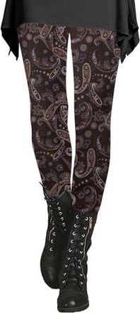 Generic MEIbax Femmes Halloween Leggings &Eacute;lastique Taille Haute Anti-Cellulite Imprim&eacute; Legging Confortable D&eacute;contract&eacute;s Respirant Pantalon de Yoga Quotidien C