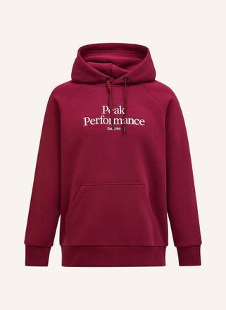 Peak Performance Kapuzensweatshirt rot