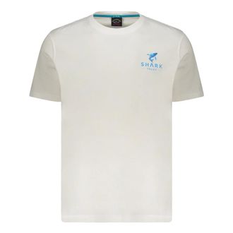 Paul & Shark T-Shirt mit Logo-Patch - - Tops - Herren - Wei&szlig; - L