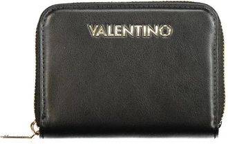 Mario Valentino Femme, Accessoires, Noir, Taille: ONE Size Portefeuille avec Fermeture &Eacute;clair et Espaces pour Cartes