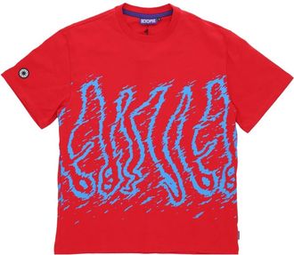 Octopus Rotes Herren Tee mit Octopus Logo - - Tops - Herren - Rot - S