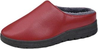 Generic Chaussons dhiver pour homme et femme - En feutre de coton doux - Doublure en peluche - Mousse &agrave; m&eacute;moire de forme - L&eacute;g&egrave;res - Ferm&eacute;s - Pour lint&eacute;rieur 