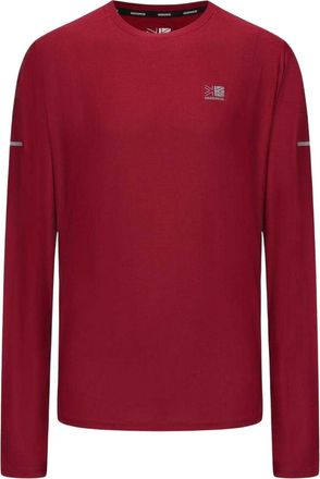 Karrimor T-Shirt f&uuml;r Herren, Reflektierende Details, Lang&auml;rmlig (Beerenrot)
