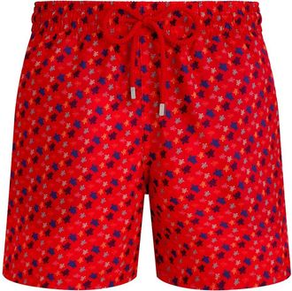 Vilebrequin Badeshorts mit Schildkr&ouml;ten-Print - Rot