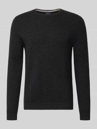 Christian Berg Kaschmirpullover mit gerippten Abschl&uuml;ssen