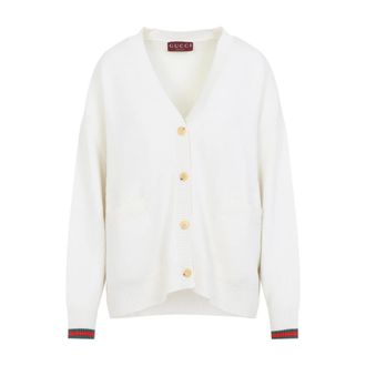 Gucci Damen, Strickwaren, Weiß, XSGröße