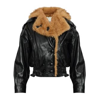 Isabel Marant Valina Lederjacke - - Jackets - Damen - Schwarzk - 2XS